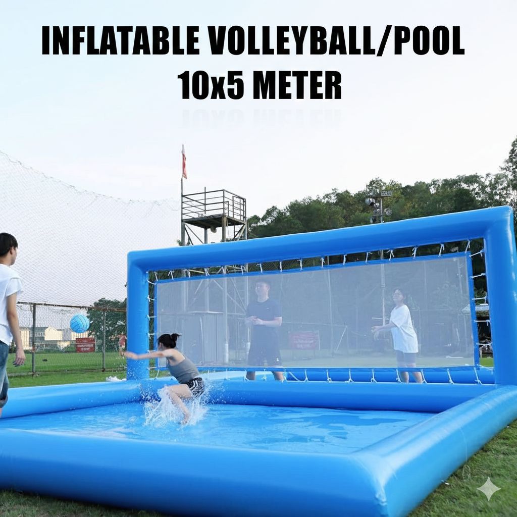 Inflatable Volleyball Pool (Size 10x5M) - Fabulous Events